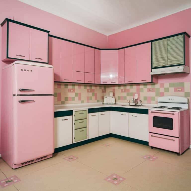 32 Retro Pink Kitchen Ideas for 2024 - Home Pedos
