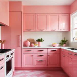 32 Retro Pink Kitchen Ideas for 2024 - Home Pedos