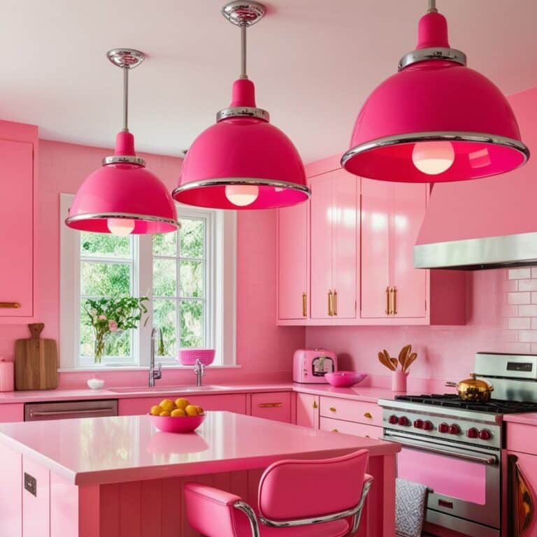 32 Retro Pink Kitchen Ideas for 2024 - Home Pedos