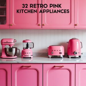 32 Retro Pink Kitchen Ideas for 2024 - Home Pedos