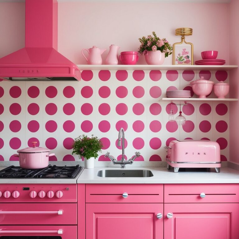 32 Retro Pink Kitchen Ideas for 2024 - Home Pedos