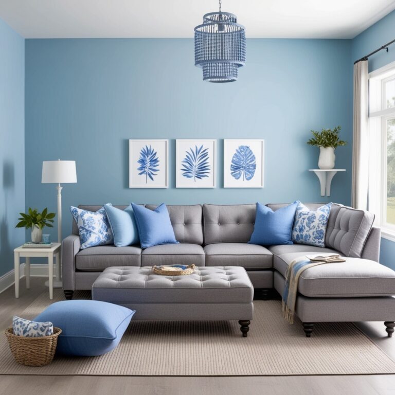 29 Blue and Gray Living Room Ideas - Home Pedos
