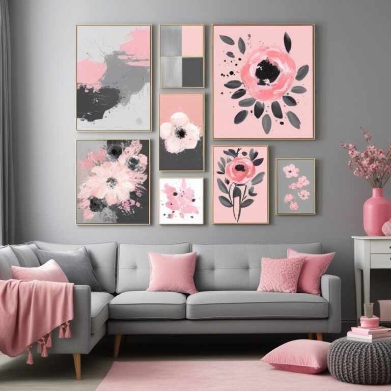 21 Modern Grey and Pink Living Room Ideas - Home Pedos