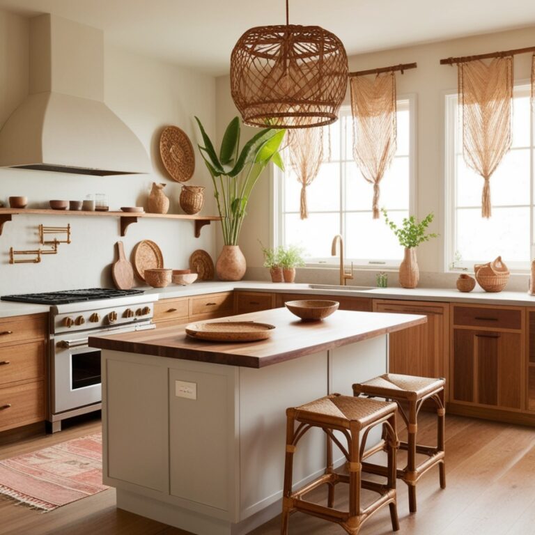 46 Stunning Boho Kitchen Ideas to Transform Your Space - Home Pedos