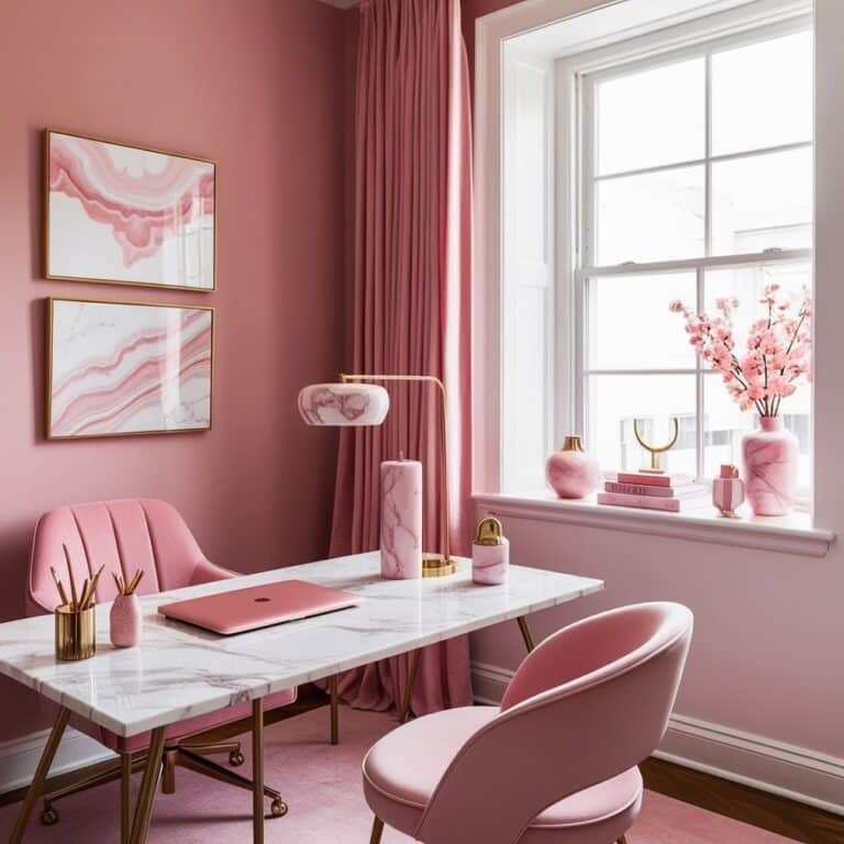 19 Pink Home Office Ideas - Home Pedos