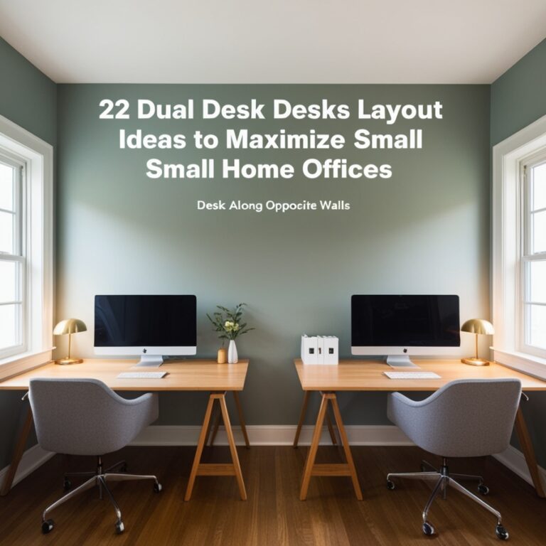 22 Dual Desk Setup Layout Ideas to Maximize Small Home Offices - Home Pedos