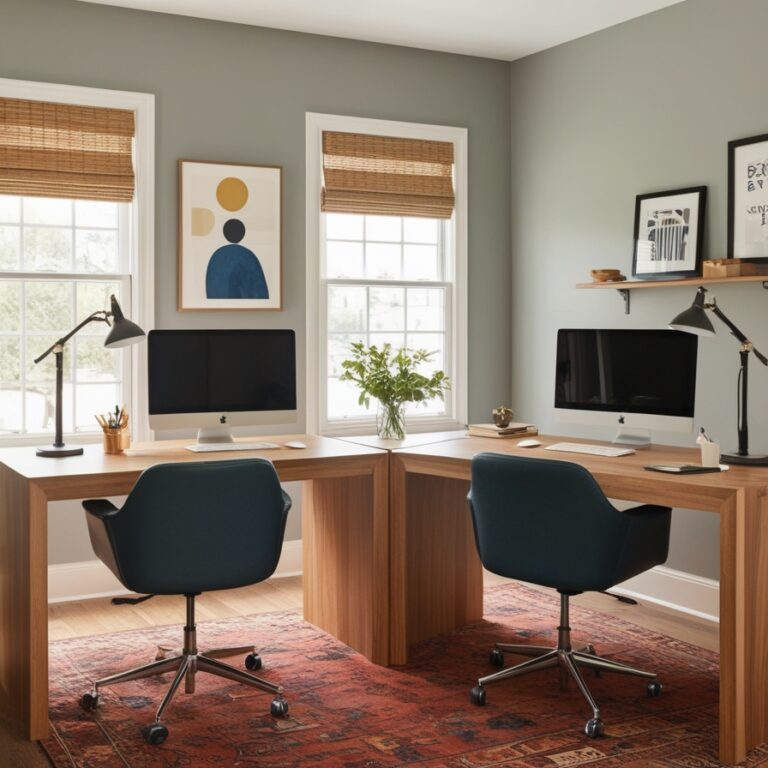 22 Dual Desk Setup Layout Ideas to Maximize Small Home Offices - Home Pedos