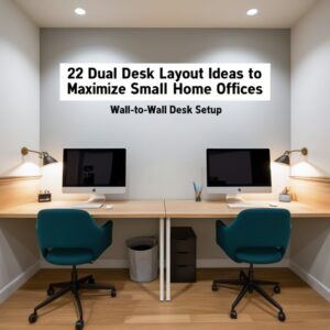 22 Dual Desk Setup Layout Ideas to Maximize Small Home Offices - Home Pedos