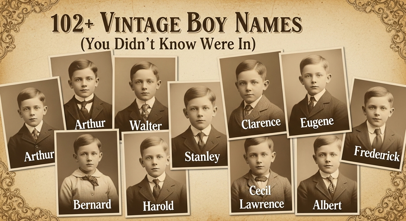 102+ Vintage Boy Names (You Didn’t Know Were In)